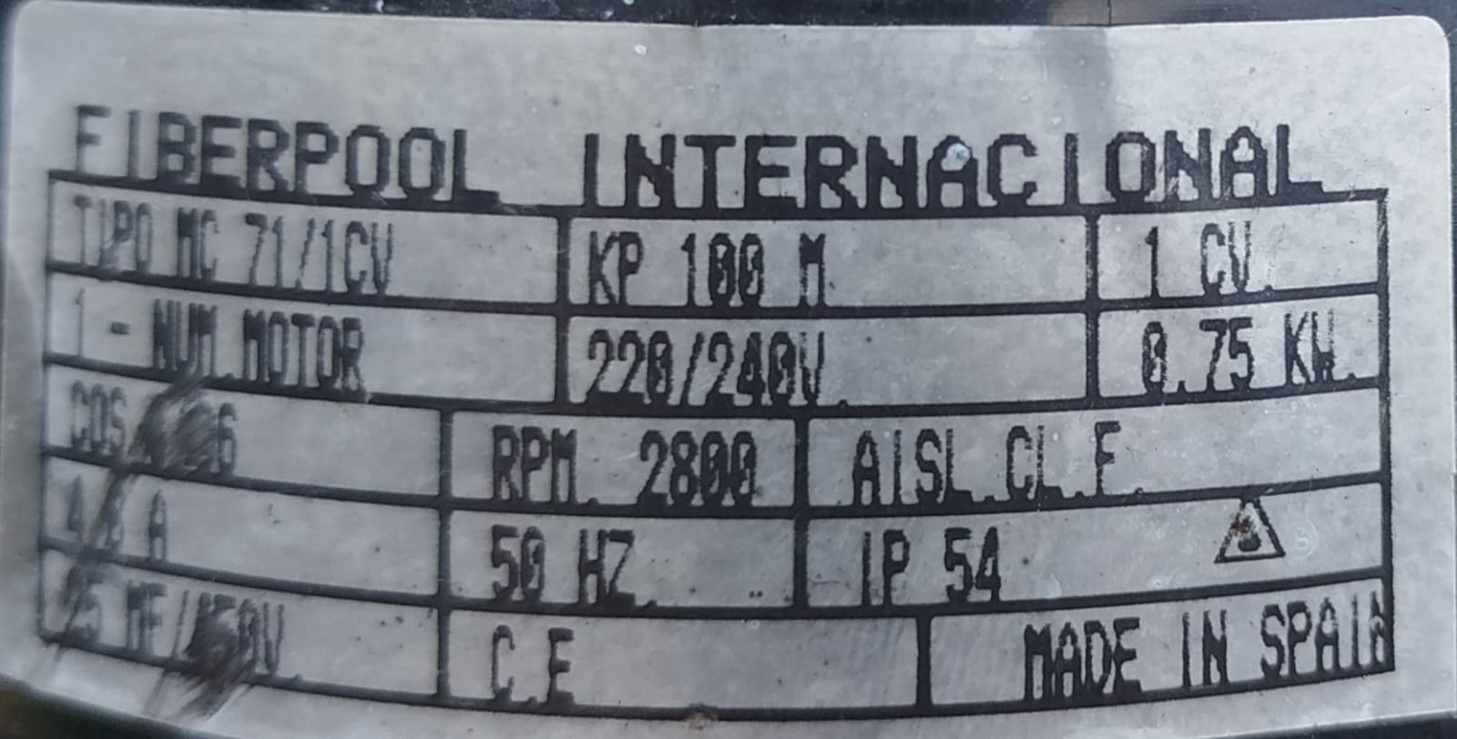 Fiberpool TT KP - Bomba de Piscina